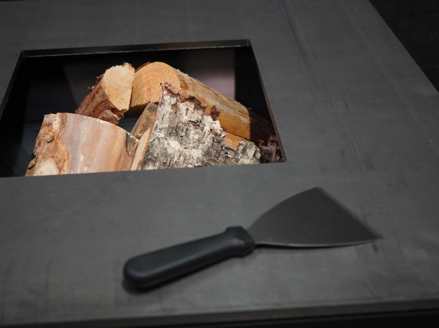 Palettspade/skrapa i rostfritt stål